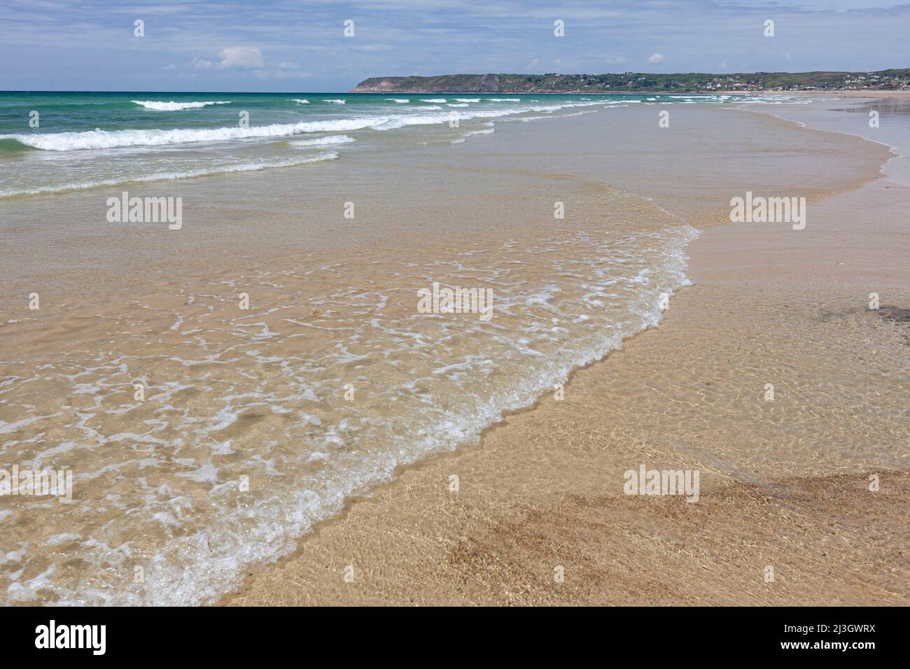 France, Manche, Cotentin, Sciotot Cove, between Les Pieux and Le Rozel ...