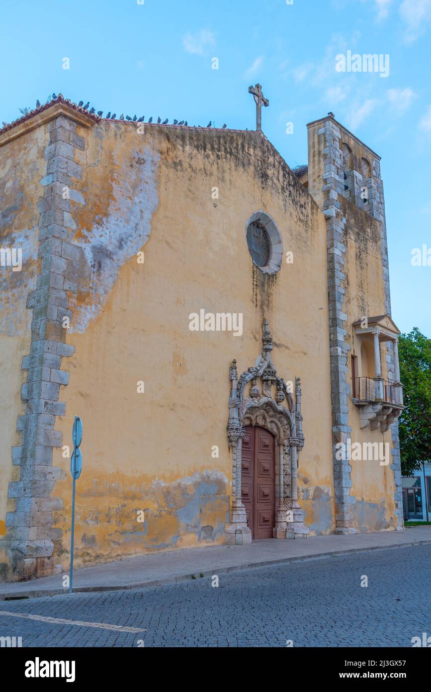 View of a church in Portuguese town Moura Stock Photo - Alamy