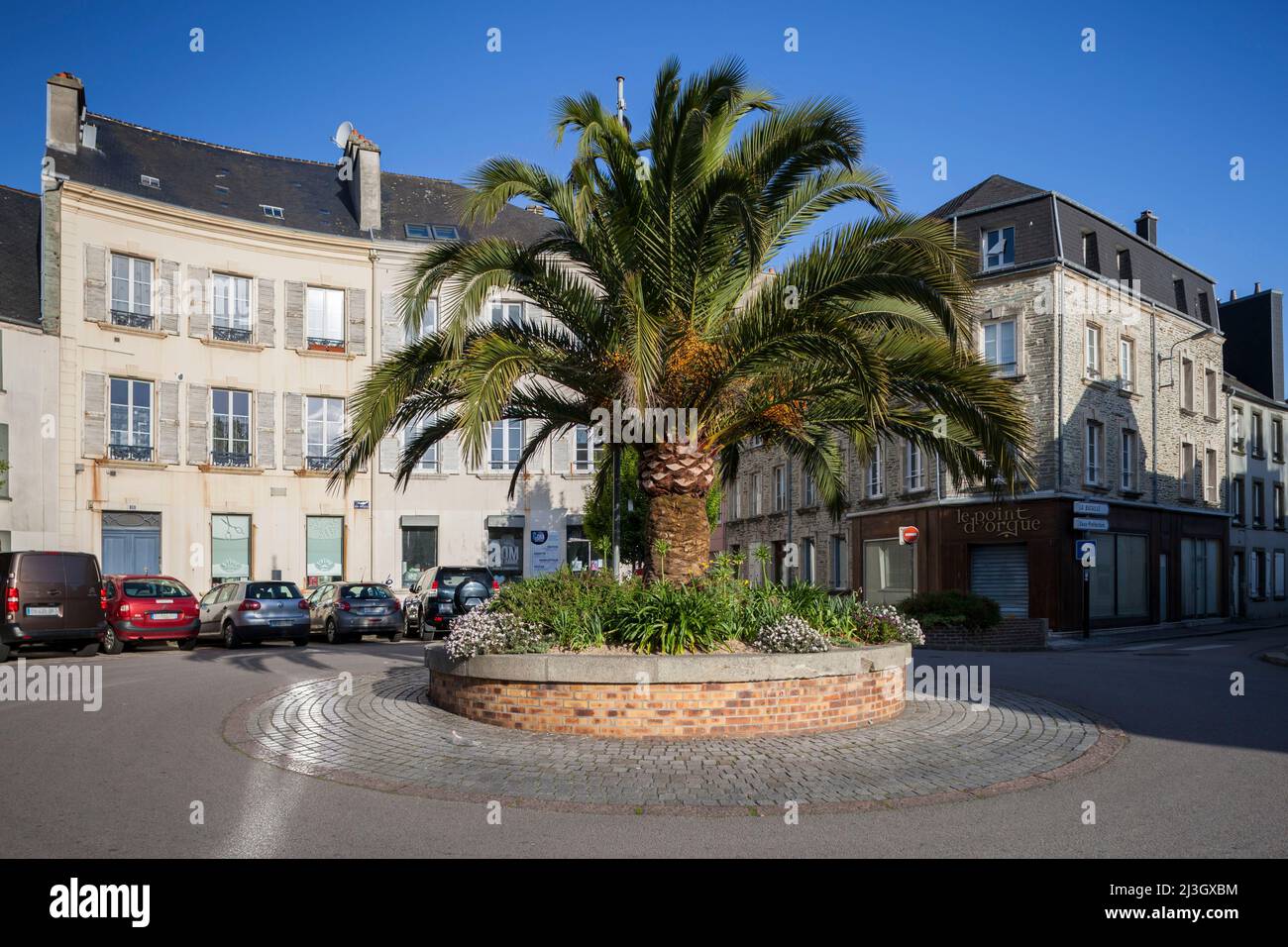 France, Manche, Cotentin, Cherbourg-Octeville, downtown, Henry Gréville ...