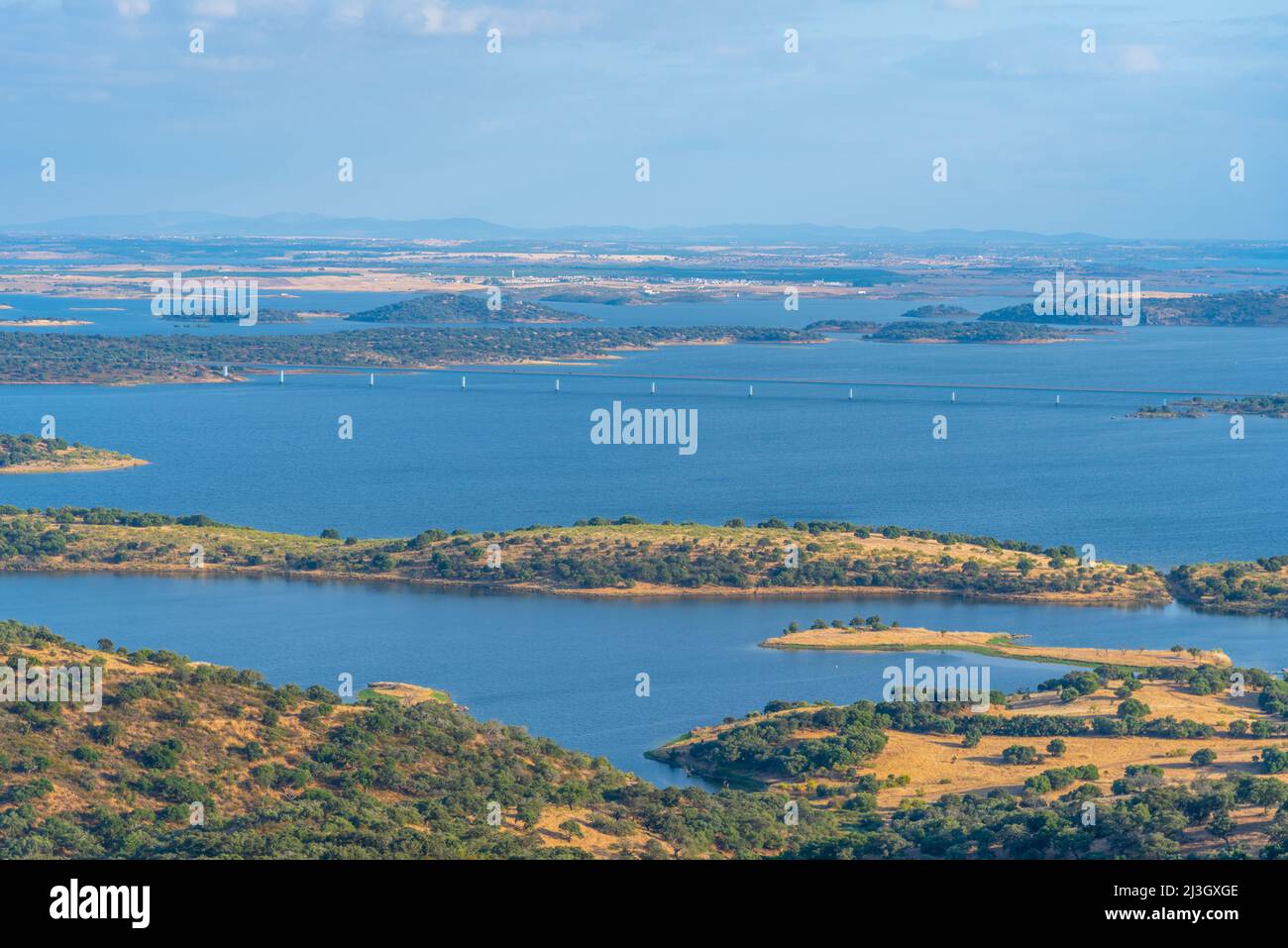 Aerial view of Alqueva lake in Portugal Stock Photo - Alamy