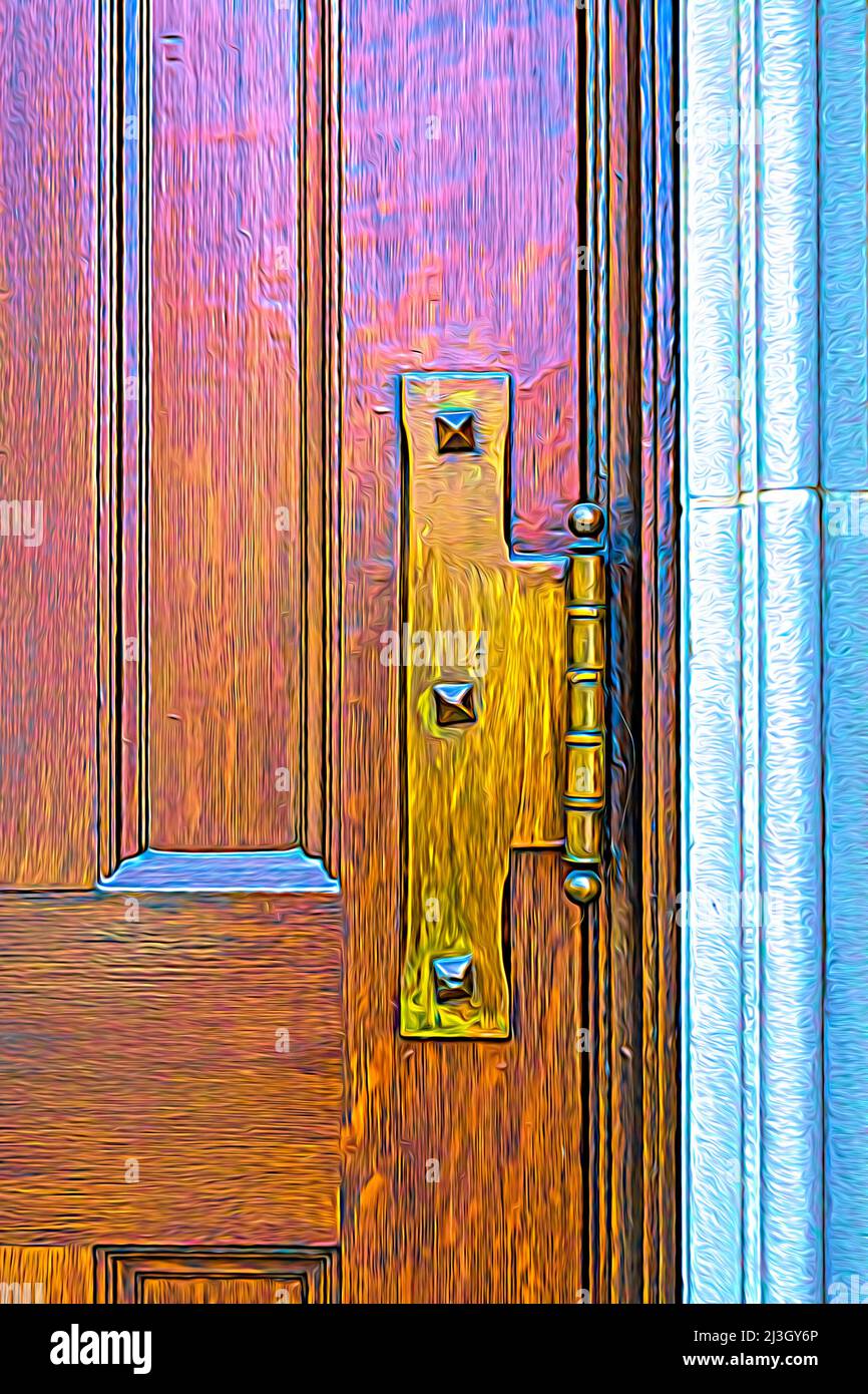 Antique door hinge hi-res stock photography and images - Alamy