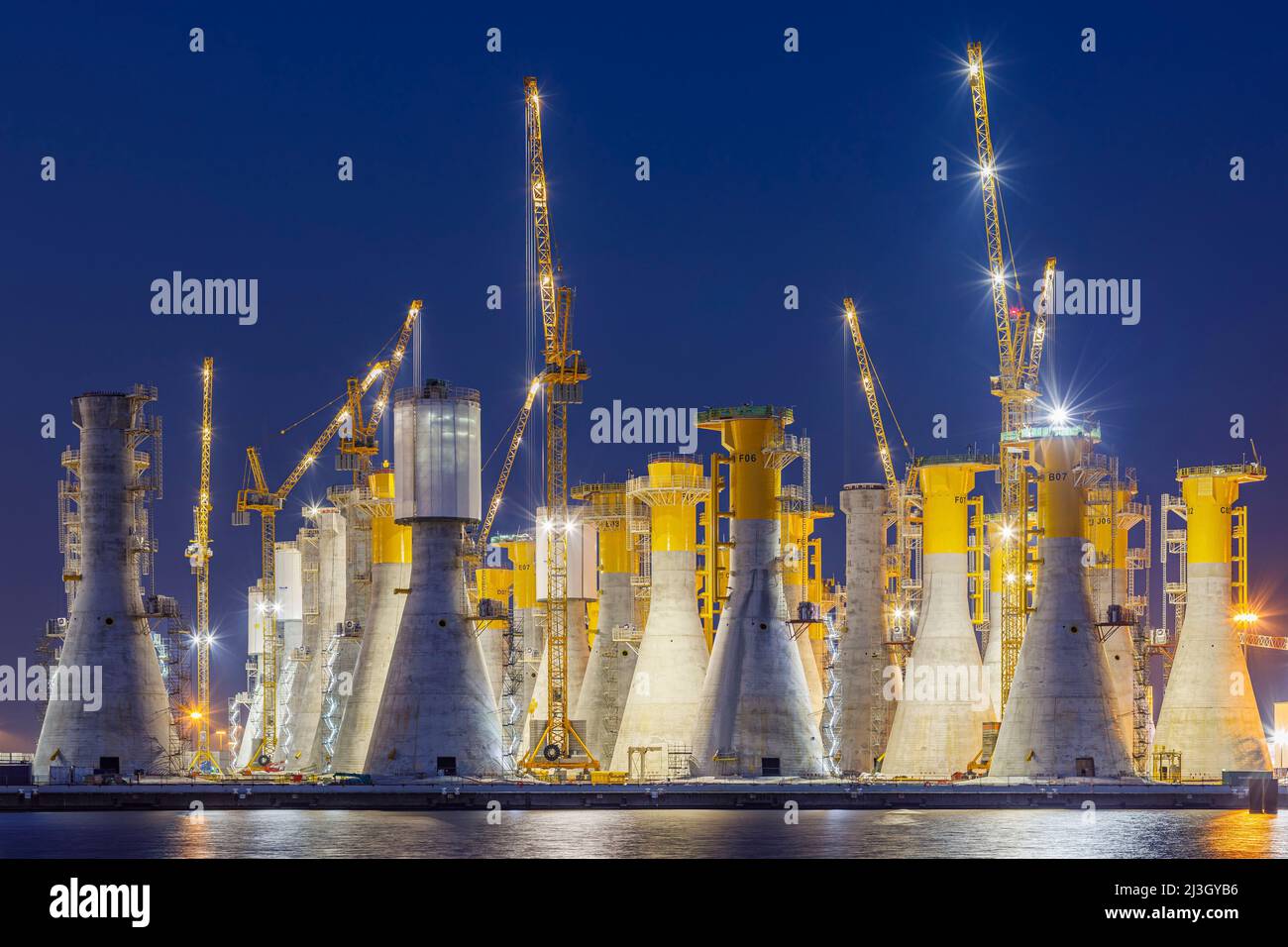 France, Seine-Maritime (76), Le Havre, Bougainville wharf, construction ...