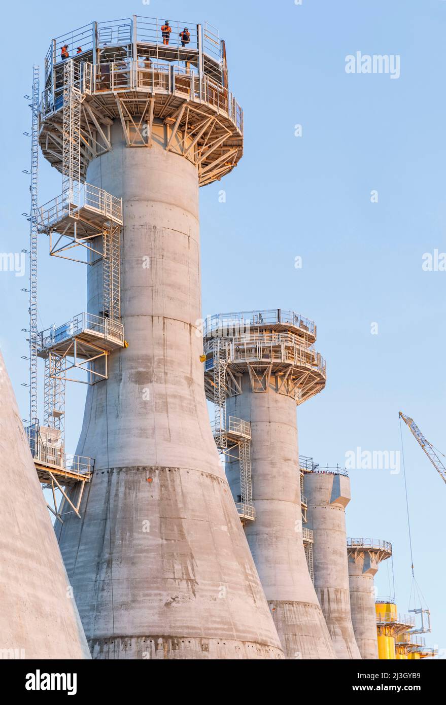 France, Seine-Maritime (76), Le Havre, Bougainville wharf, construction ...