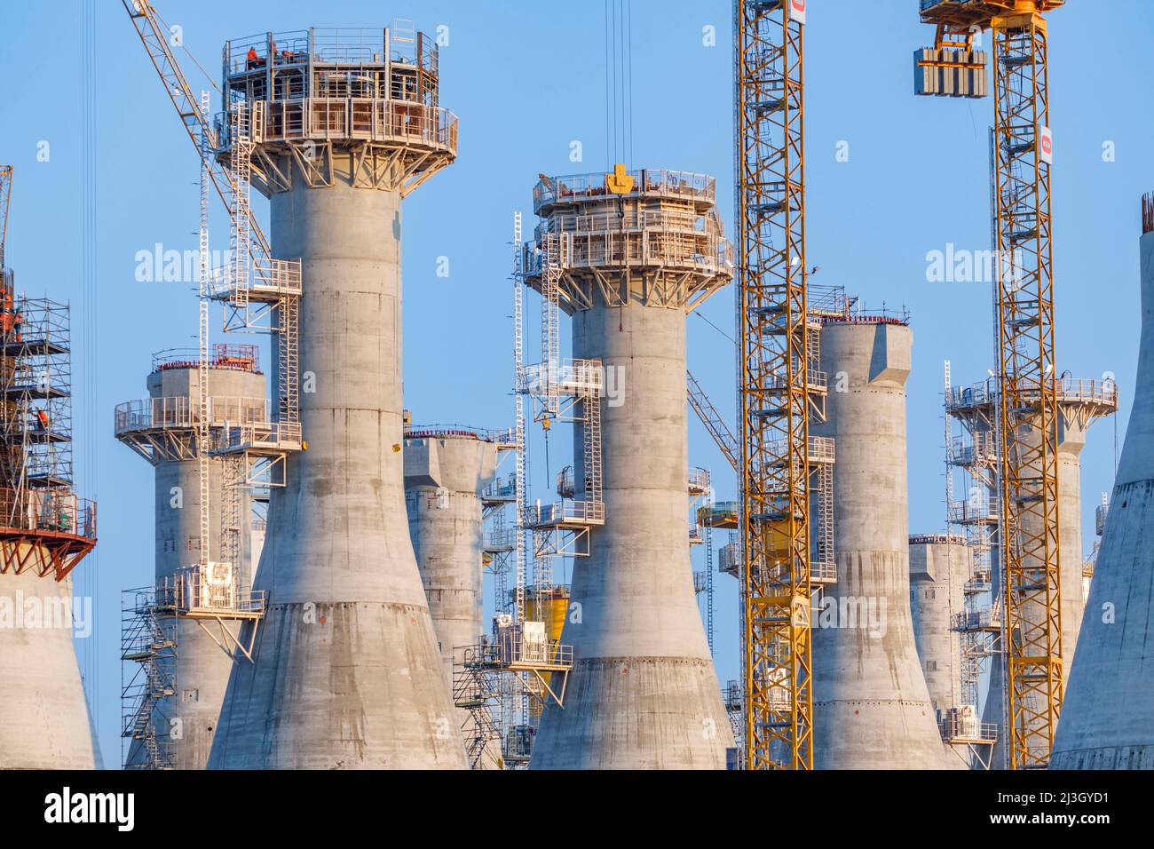 France, Seine-Maritime (76), Le Havre, Bougainville wharf, construction ...