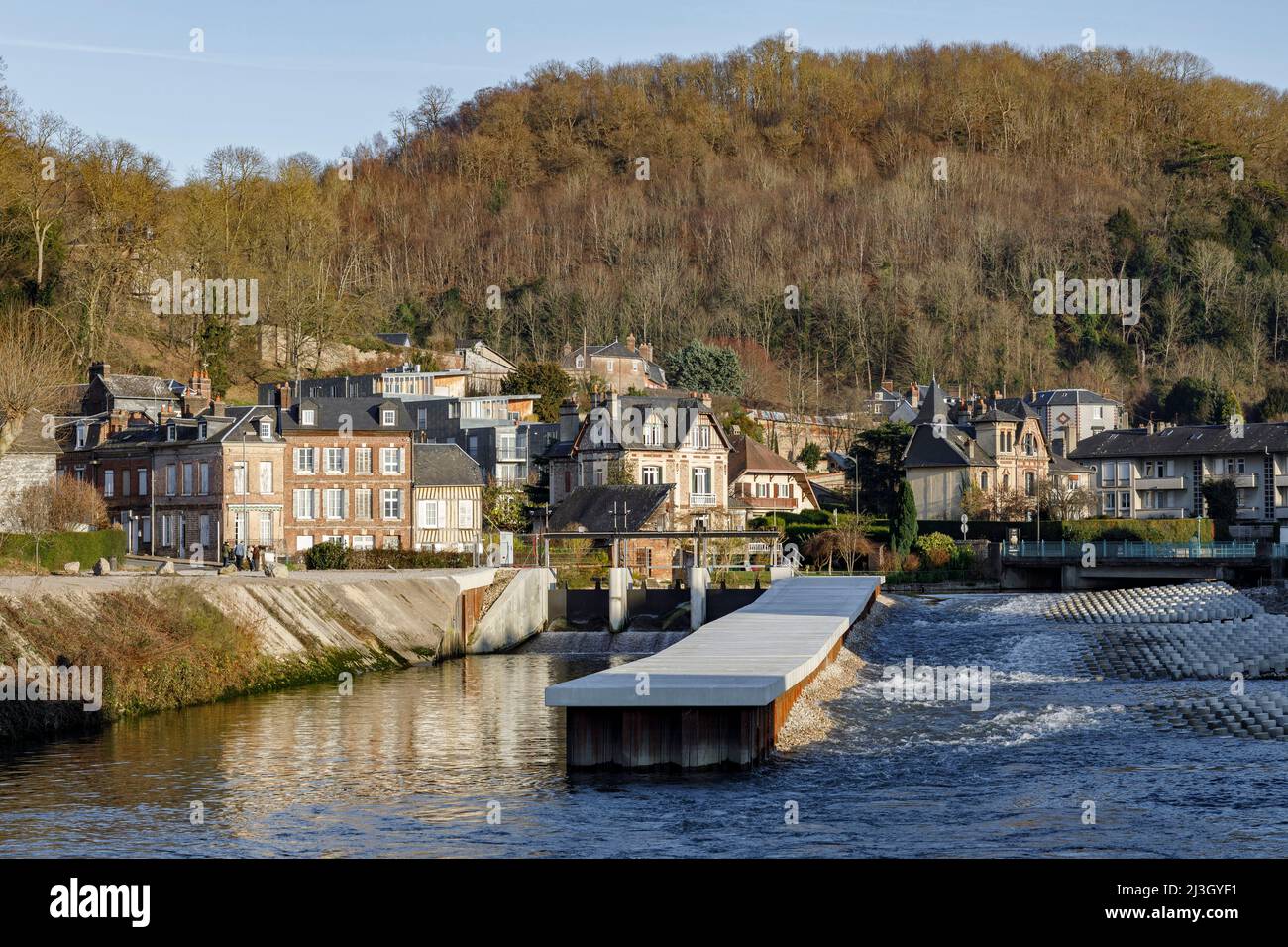 France, Normandy, Eure, Risle Valley, Pont-Audemer, labeled the Most ...