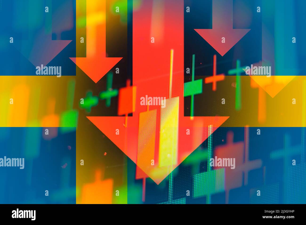 Graph showing downward trend hi-res stock photography and images - Alamy