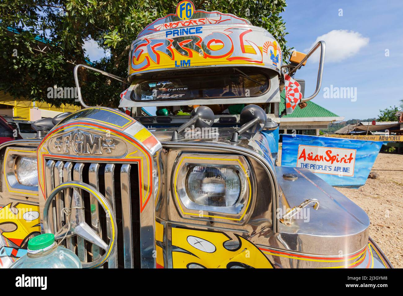 Philippines, Palawan, Calamianes Archipelago, Busuanga airport, Jeepney ...