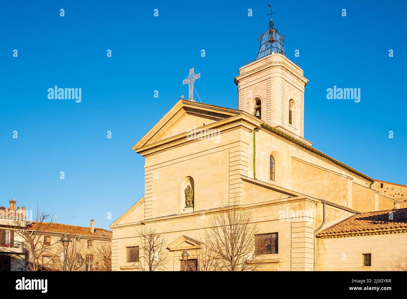 France, Herault, Marseillan, village on the banks of the Etang de Thau ...