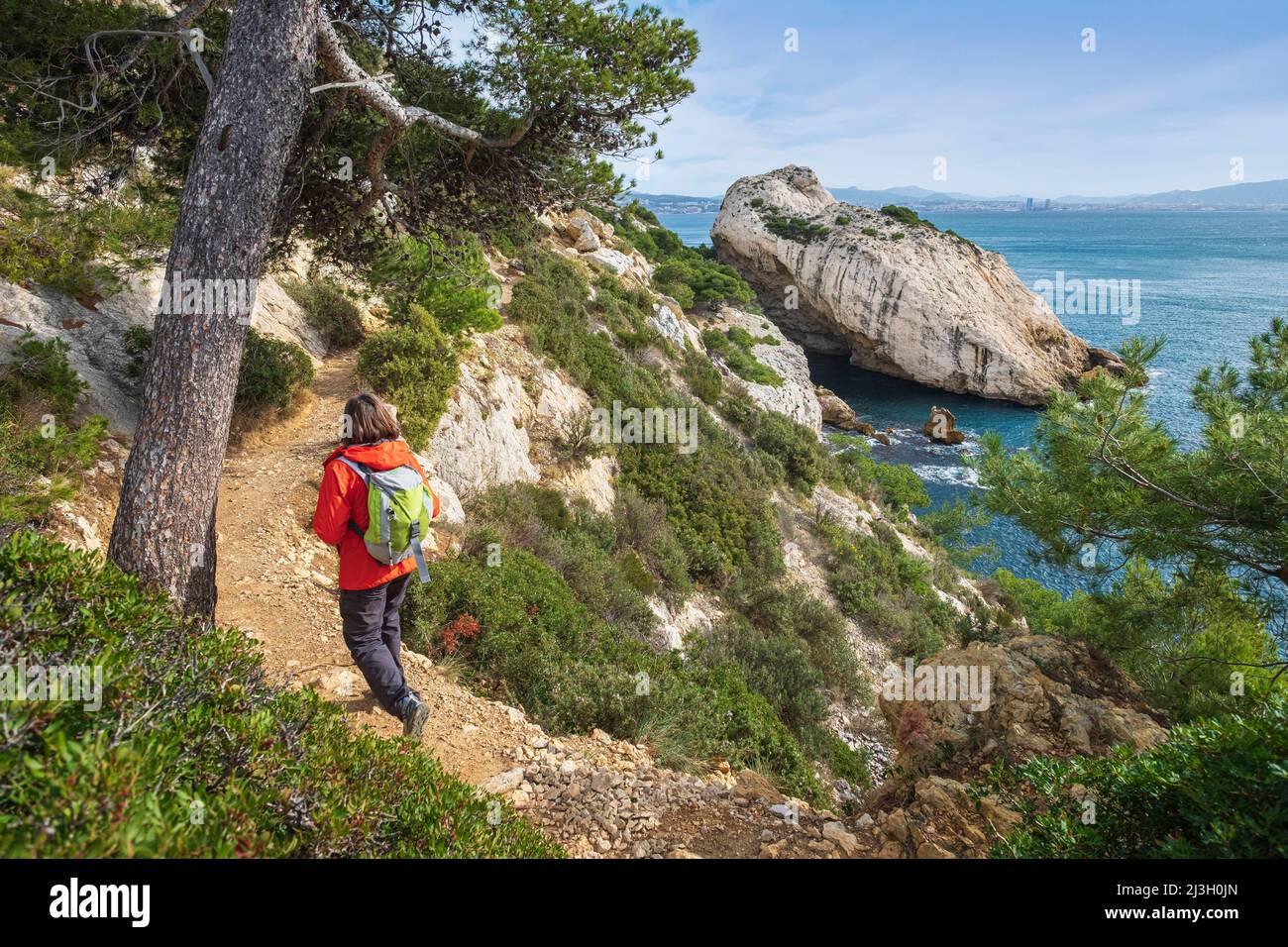 France, Bouches du Rhone, Blue Coast, Le Rove, hike on the customs path ...