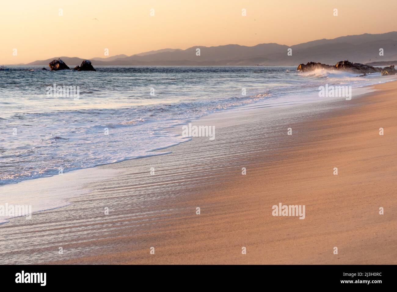Mexico, Oaxaca State, Puerto Escondido and its beach, Punta Zicatela ...