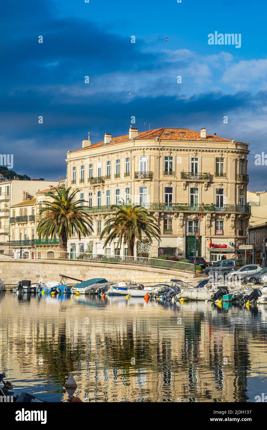France, Herault, Sete, Peyrade canal Stock Photo - Alamy