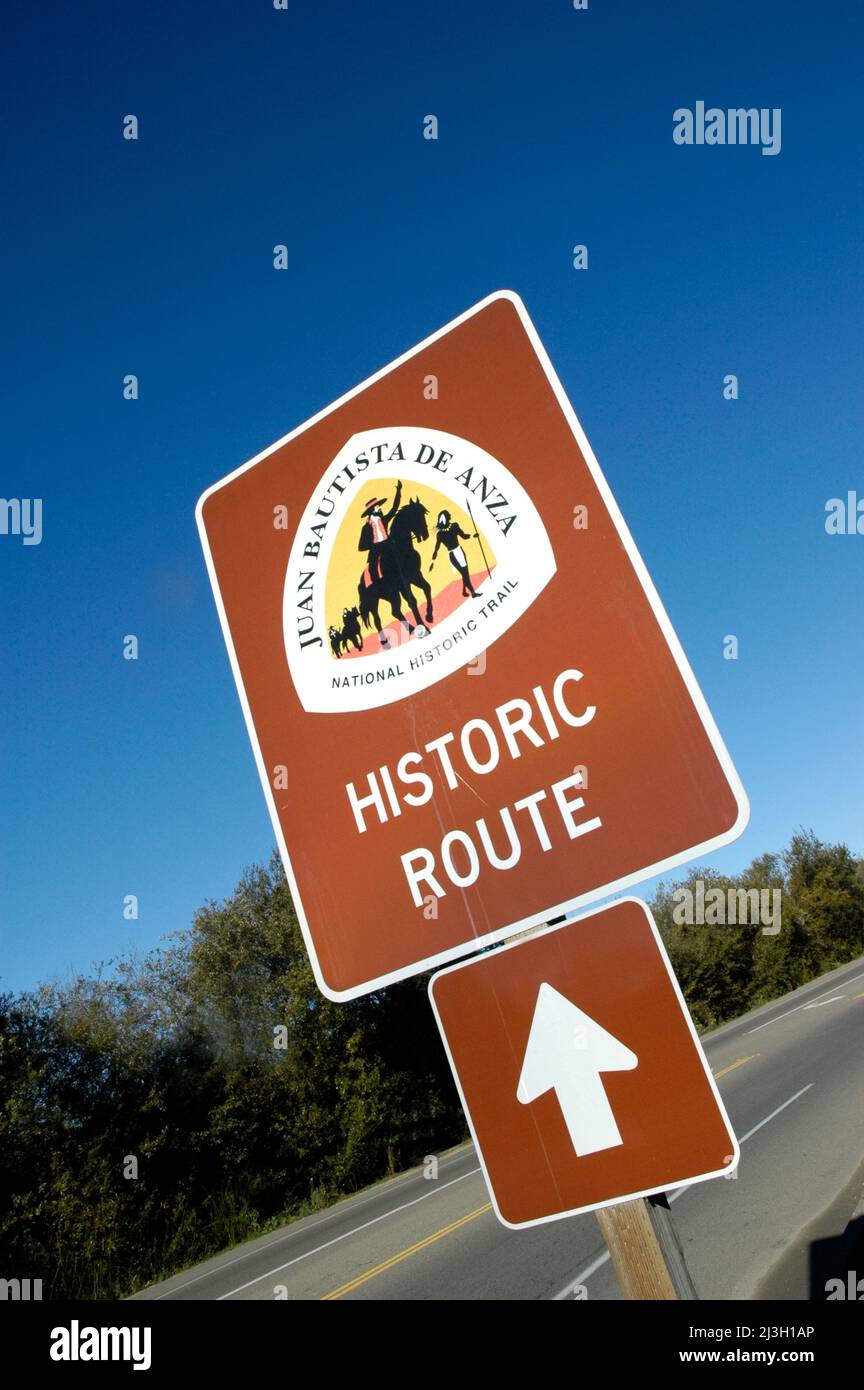 Juan Bautista De Anza Historic Trail in California on the coast rounte ...