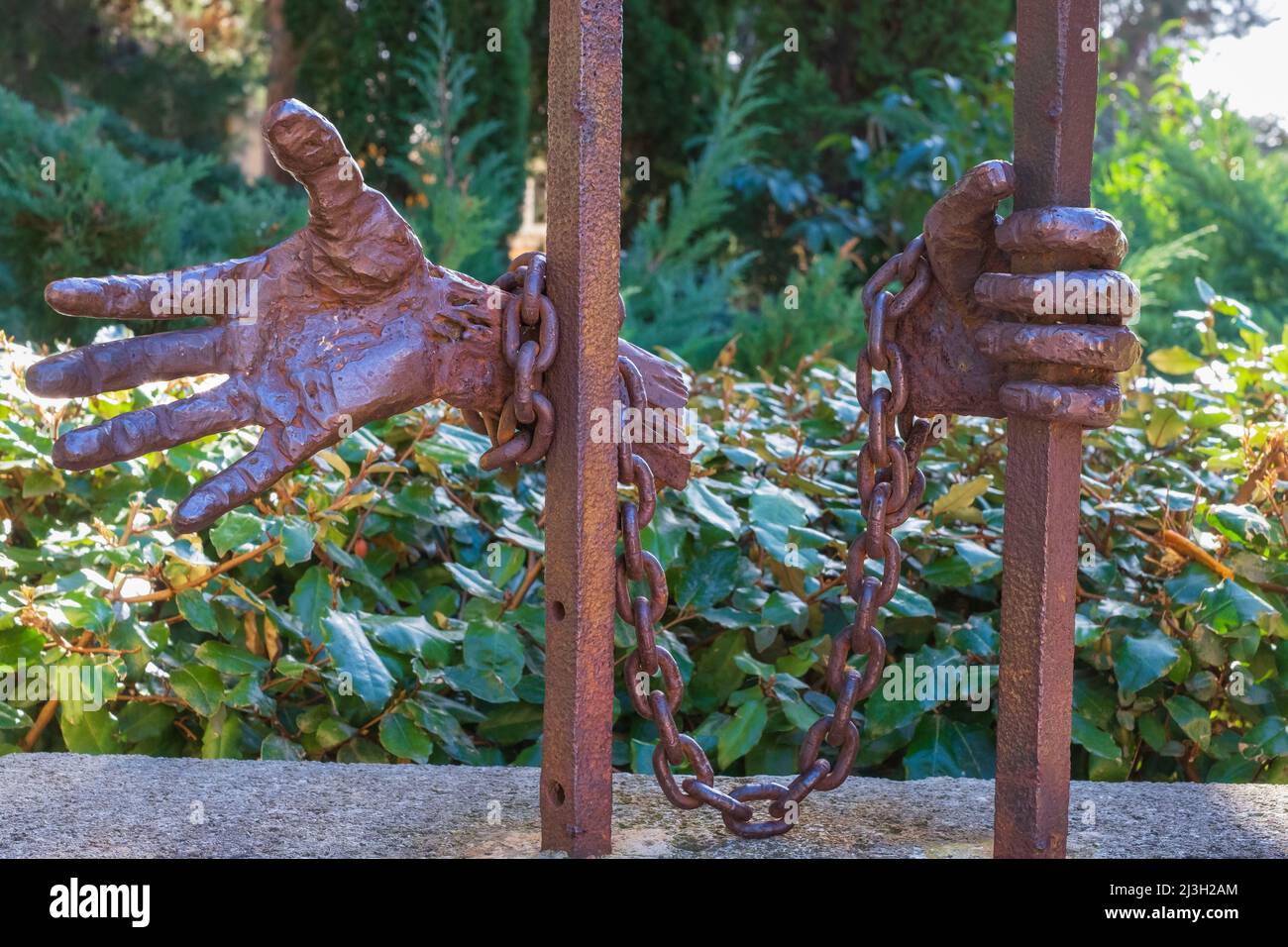 Chained hands hi-res stock photography and images - Alamy