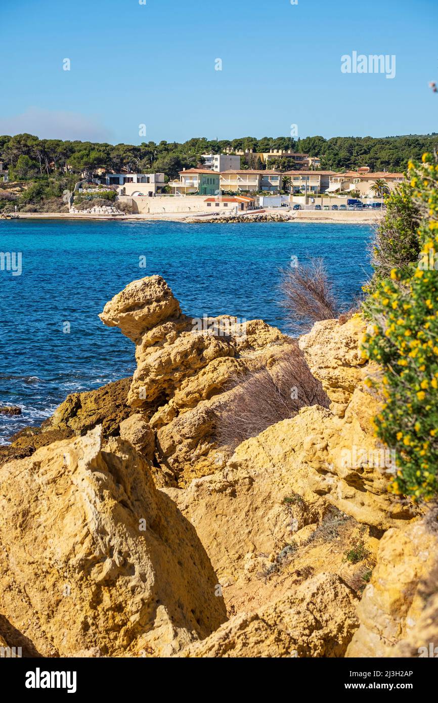 France, Bouches du Rhone, Blue Coast, Carry-le-Rouet, the Lizard Trail ...