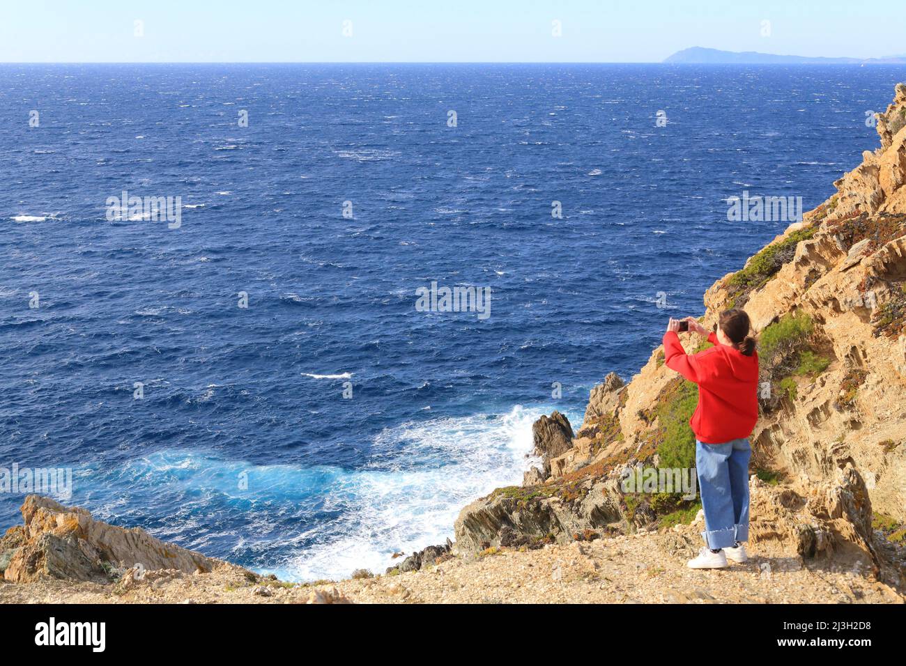France, Var, Hyeres islands, National park, Porquerolles, Les Chevreaux ...