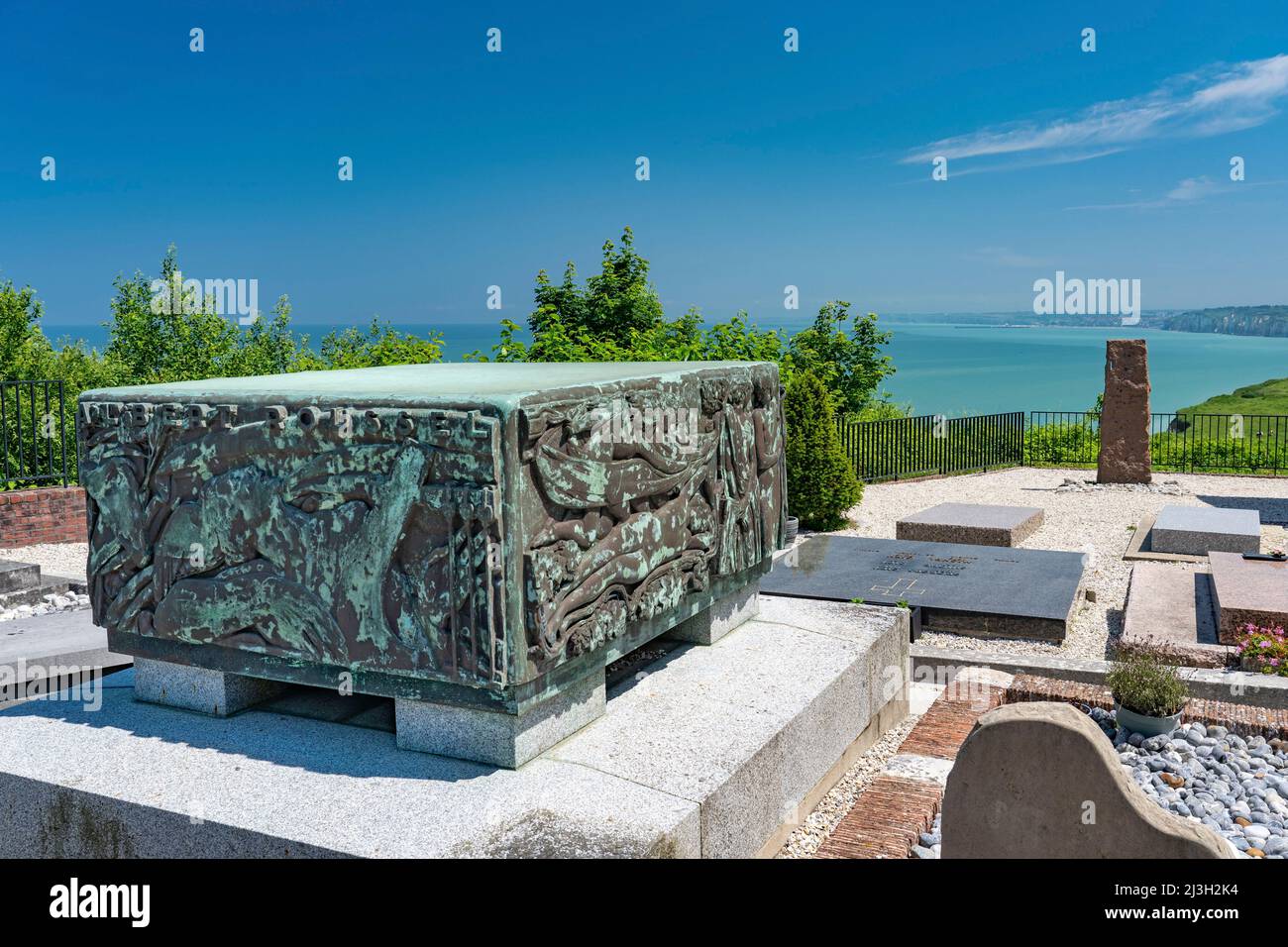 France, Seine Maritime, Varengeville sur Mer, the marine cemetery ...