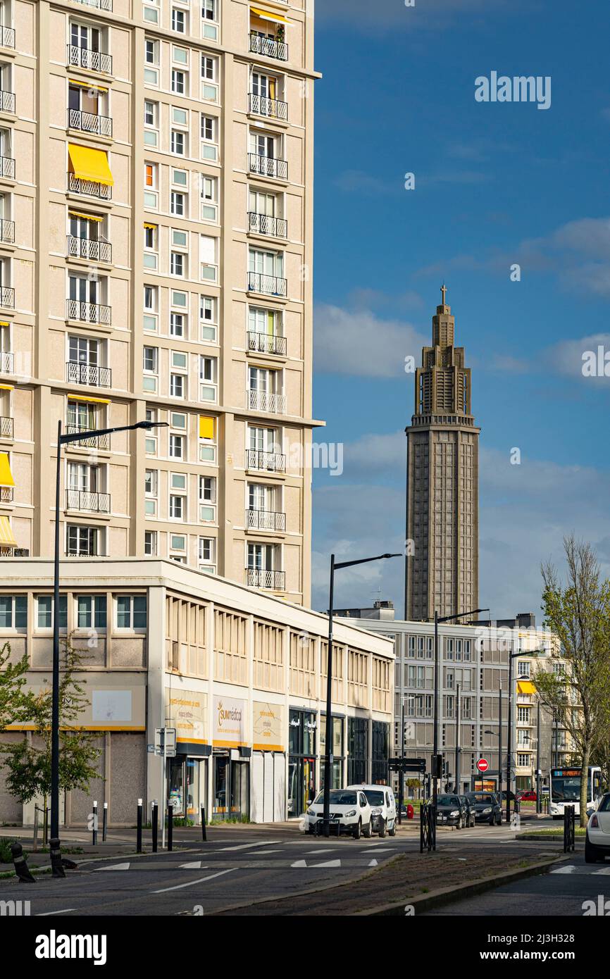 France, Seine Maritime, Le Havre, Auguste Perret architecture, Saint ...