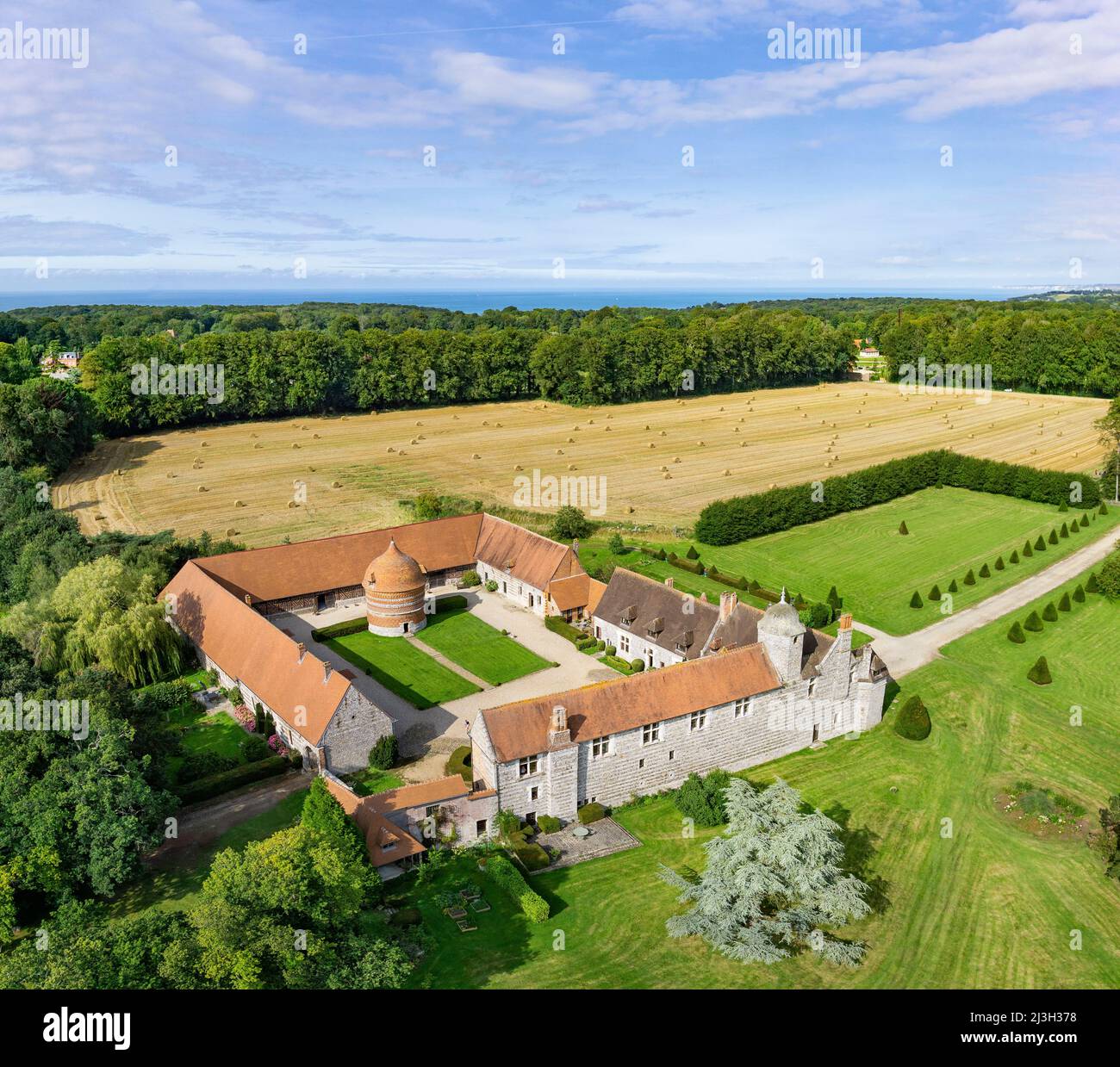 France, Seine Maritime, Varengeville sur Mer, manor of Ango ...