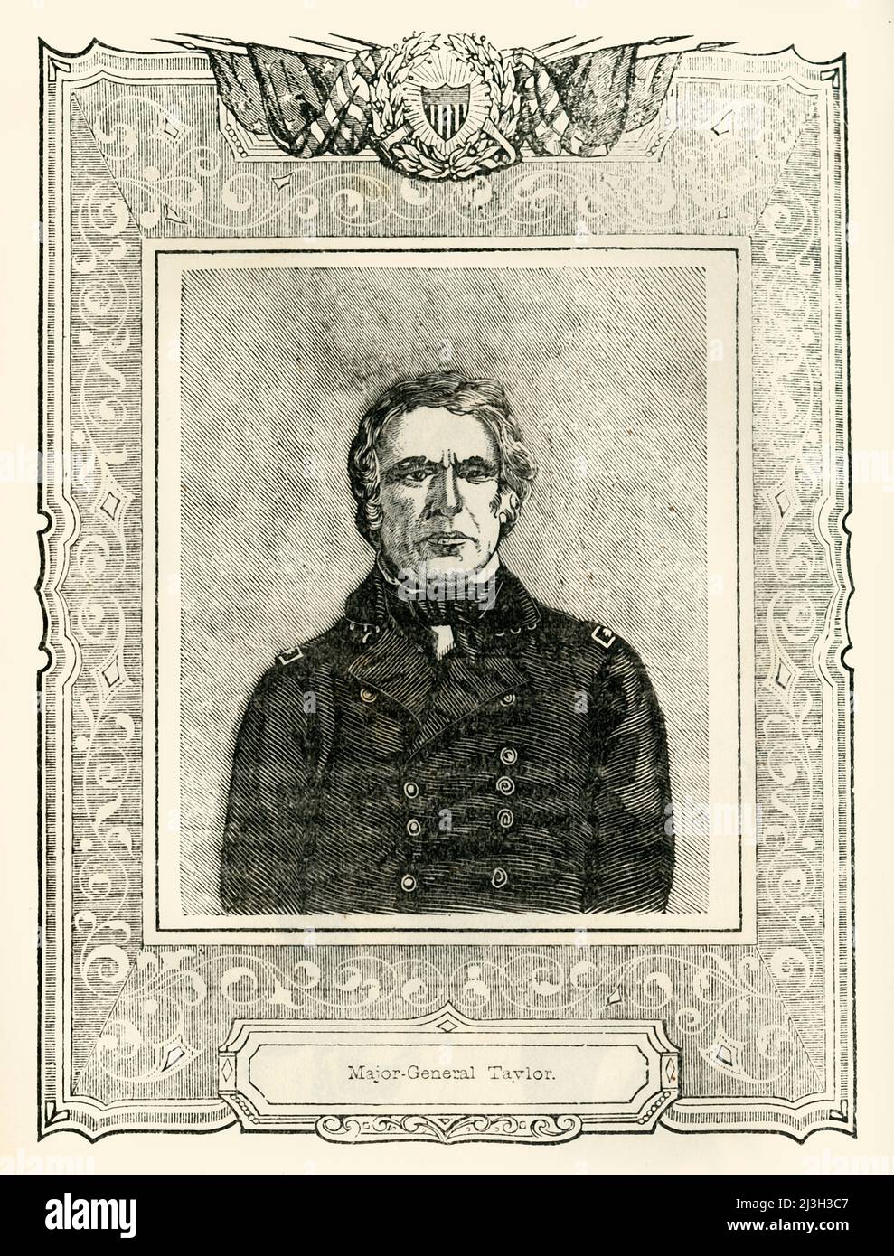 'Major-General Taylor', 1849. American soldier Zachary Taylor fought in ...