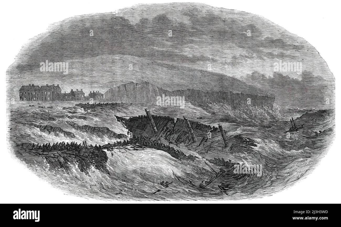 Wreck of the Barque "Edmund", on the Duggerna Rocks, Bay of Kilkee ...