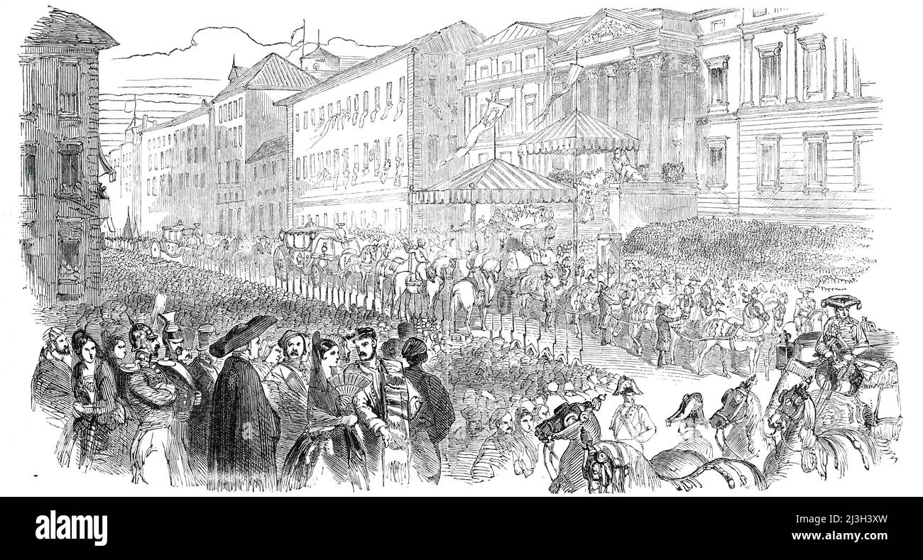 Opening of the Spanish Cortes - the Royal Procession to the New Palace ...