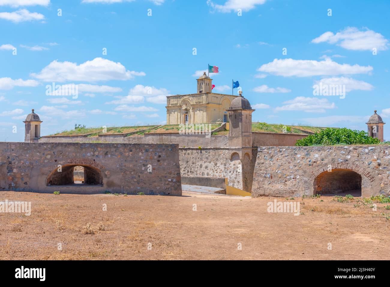 Fort of Saint Luzia in Portuguese town Elvas Stock Photo - Alamy