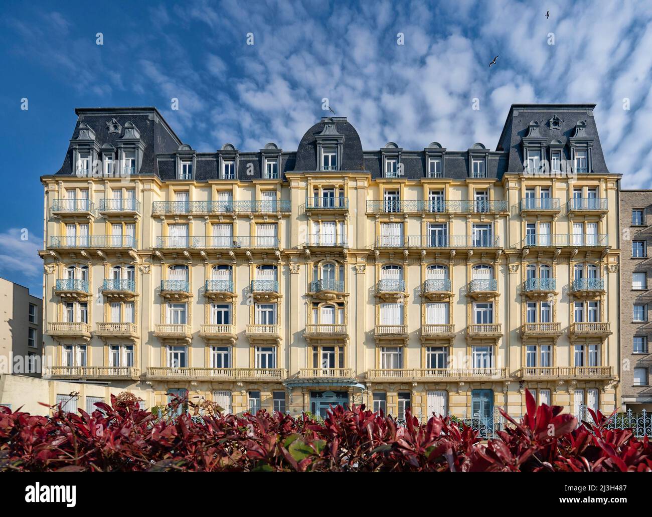 France, Seine Maritime, Dieppe, Cote d'Abatre, seafront esplanade, the ...