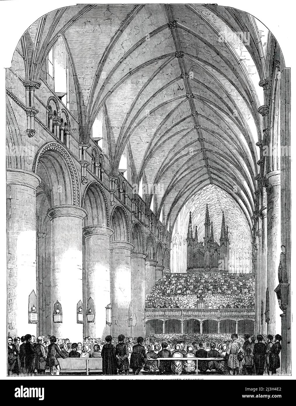 The Grand Musical Festival in Gloucester Cathedral, 1850. '...the ...