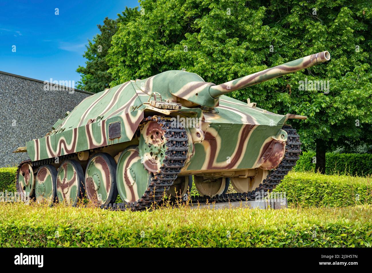 France, Calvados, Bayeux, Normandy Battle museum, german Hetzer tank ...