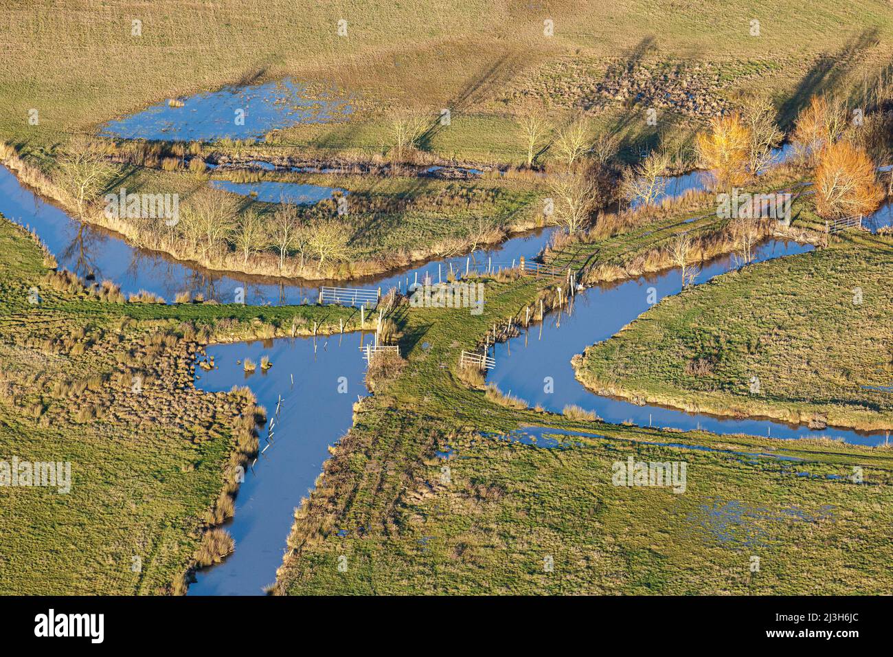 Marais poitevin france aerial hi-res stock photography and images - Alamy