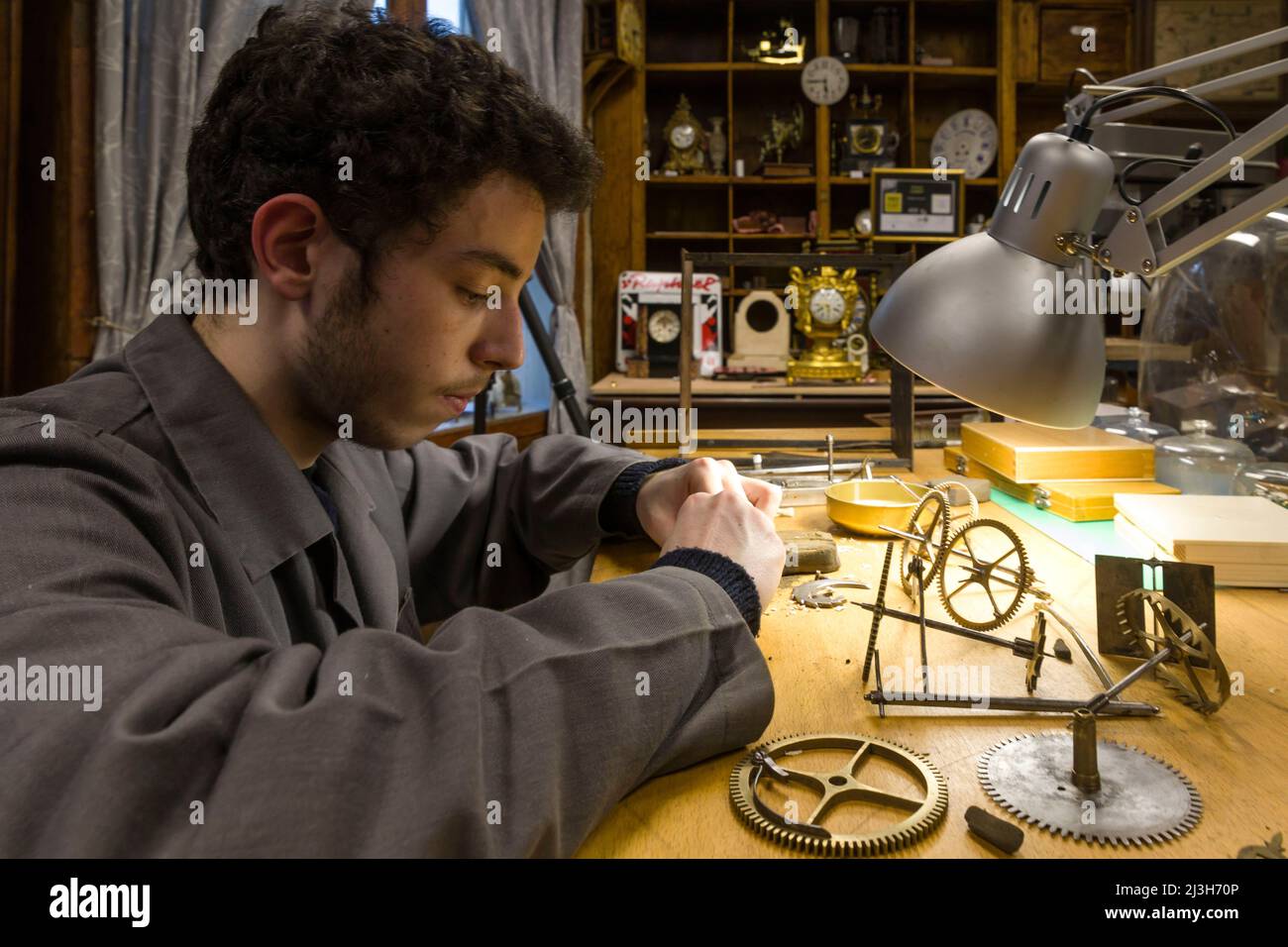 Watchmaker apprentice hi-res stock photography and images - Alamy