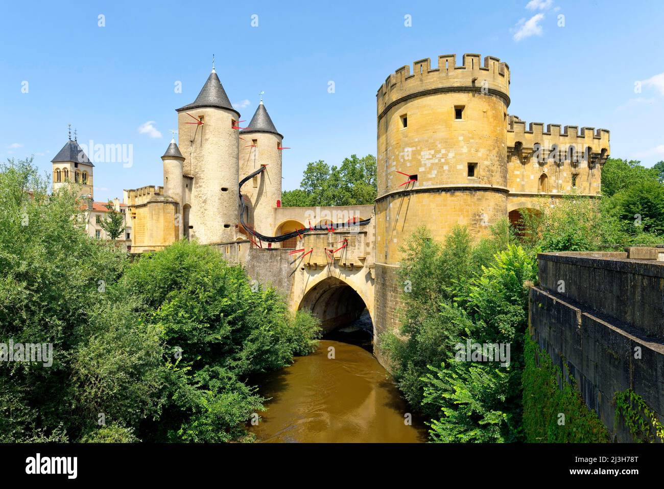 France, Moselle, Metz, the door of the Germans is a vestige of the old ...