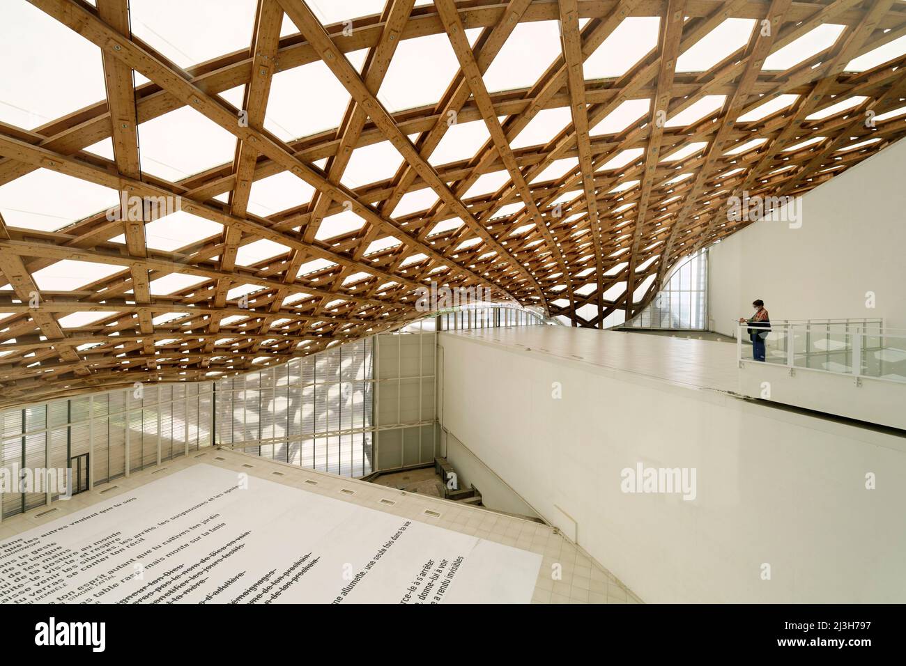 France, Moselle, Metz, Amphitheatre district, Centre Pompidou Metz, art ...