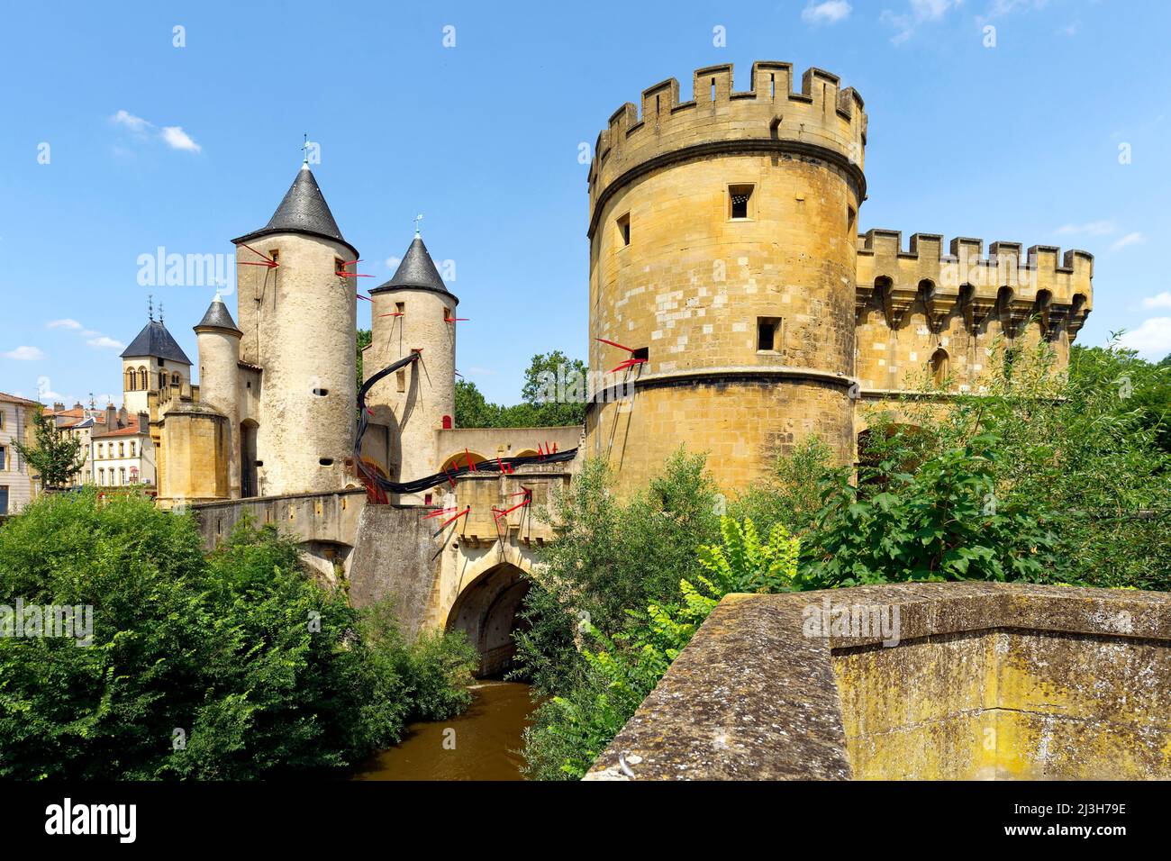 France, Moselle, Metz, the door of the Germans is a vestige of the old ...