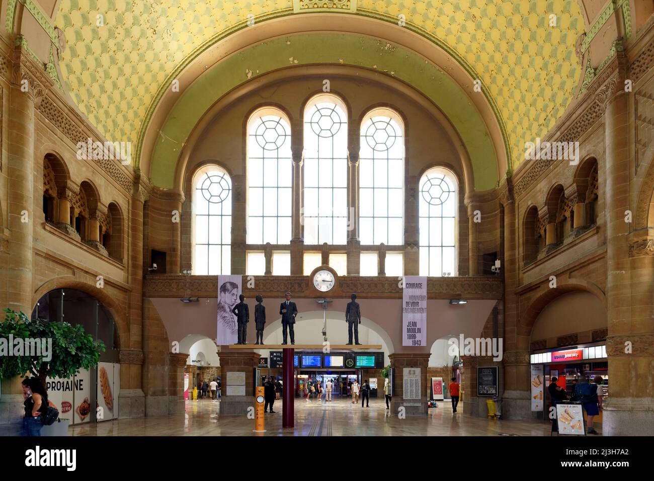 France, Moselle, Metz, railway station, built between 1905 and 1908 by ...