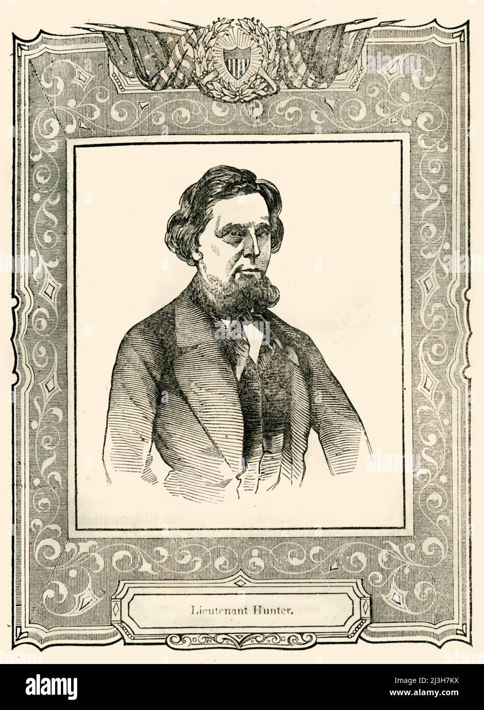 'Lieutenant Hunter', 1849. USS Scourge, under American naval officer ...