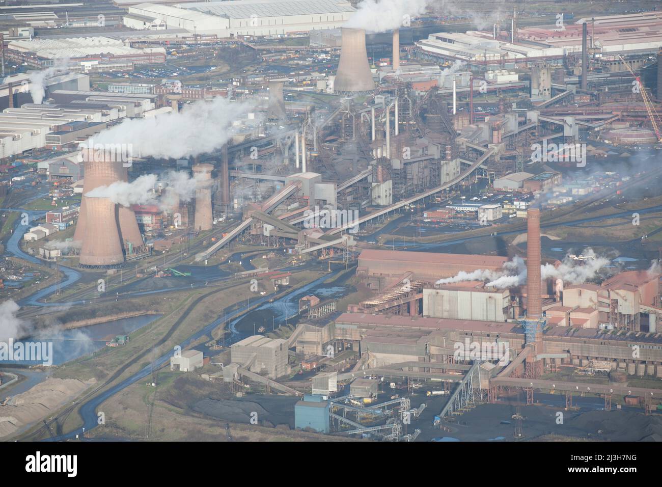 Steel works cooling tower hi-res stock photography and images - Alamy