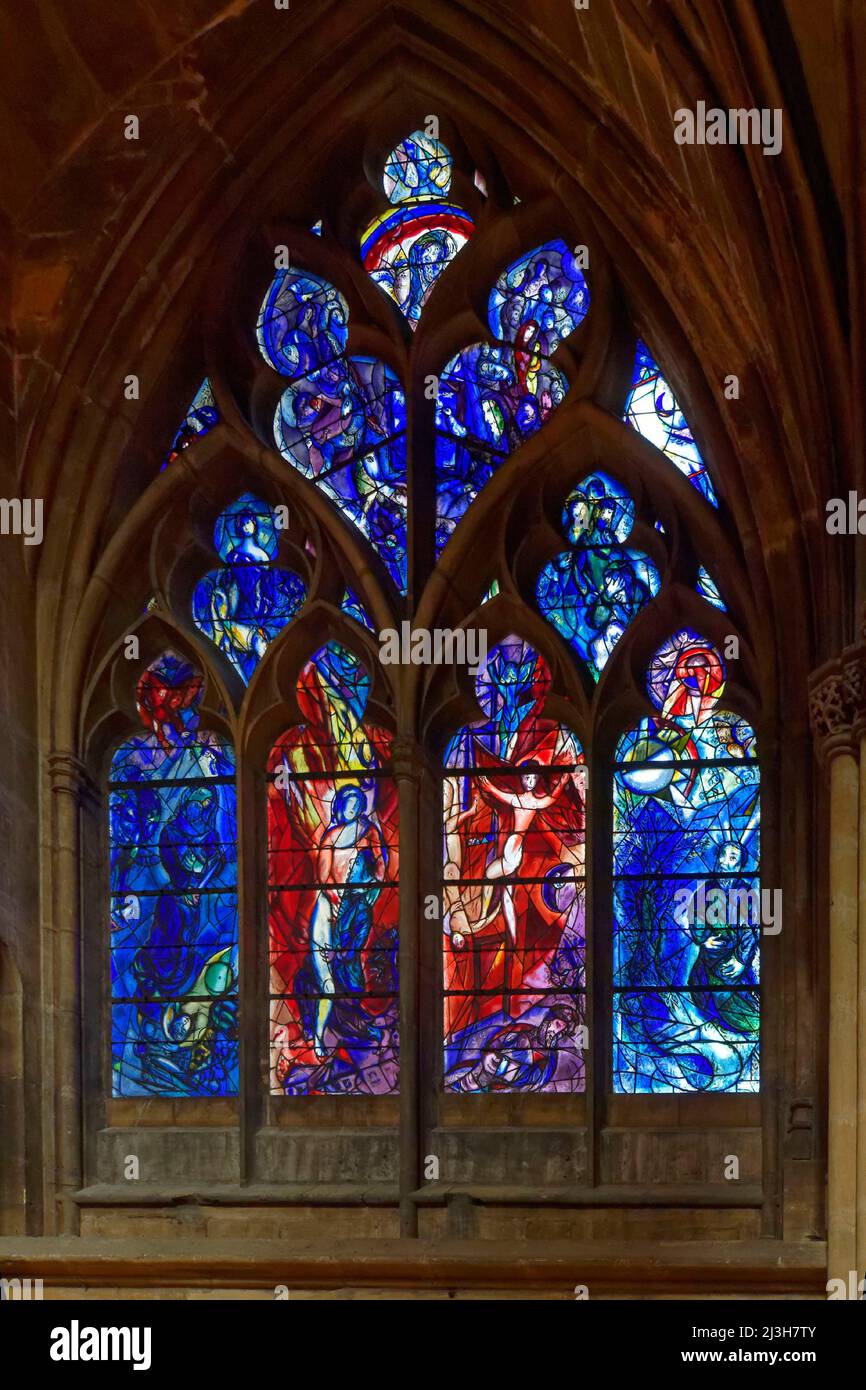 Book of genesis stained glass hi-res stock photography and images - Alamy