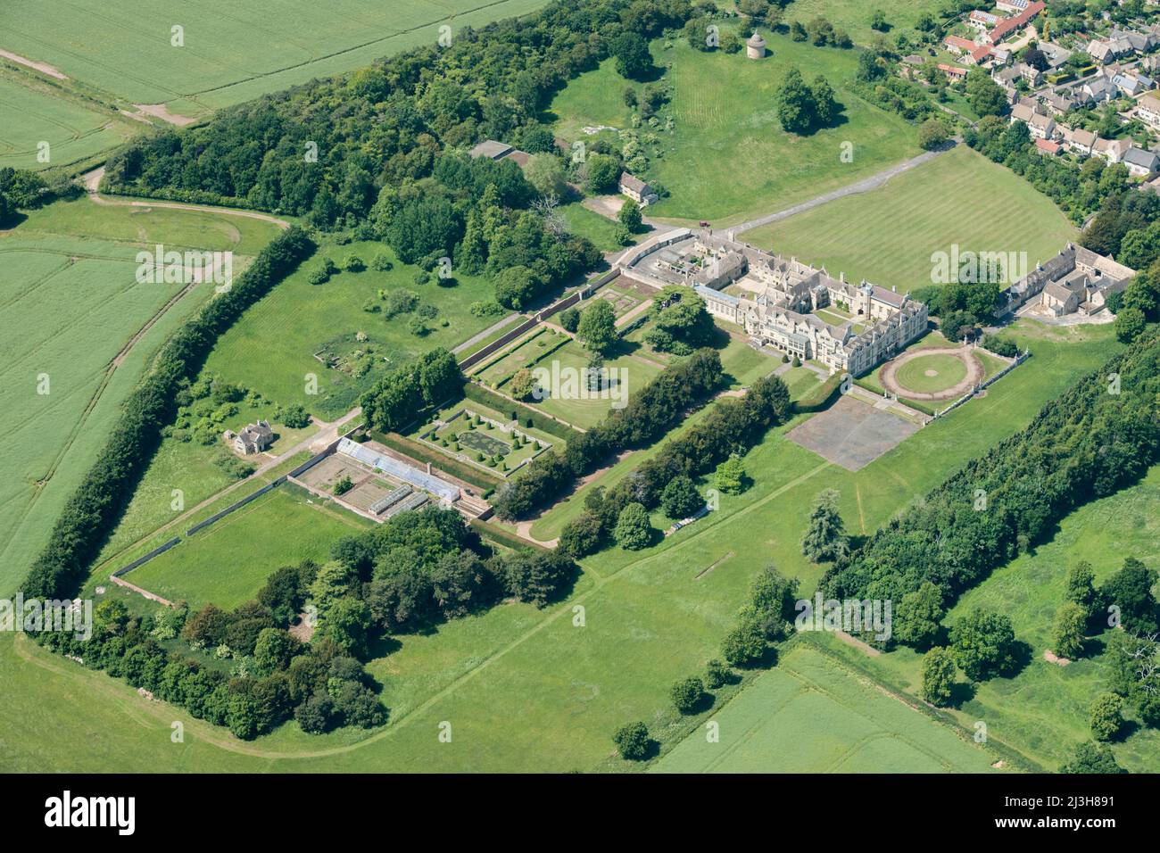 Apethorpe Palace (formerly Apethorpe Hall), country house, terraced ...
