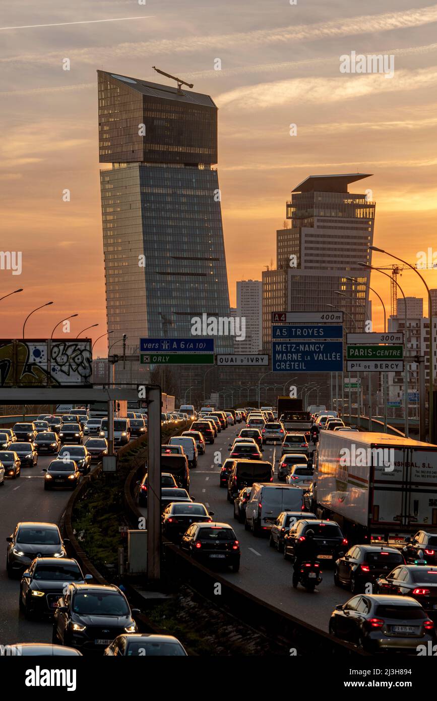 France, Paris, Tours Duo by Jean Nouvel Stock Photo - Alamy