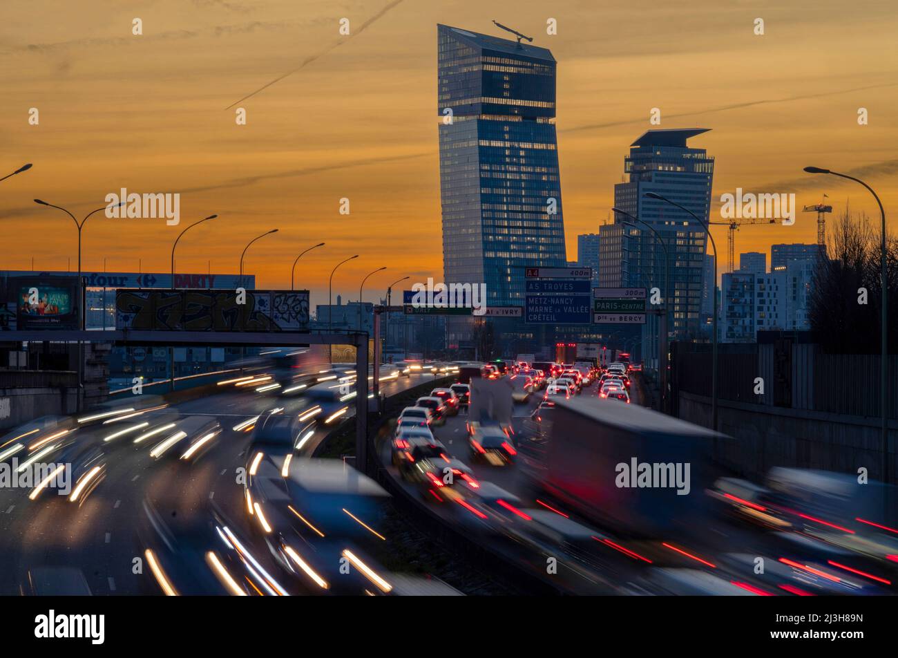 France, Paris, Tours Duo by Jean Nouvel Stock Photo - Alamy