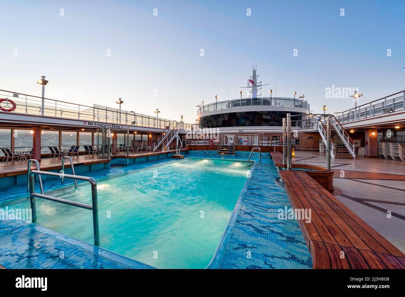 Onboard interiors of the Cunard Vista class cruise ship, Queen Victoria ...