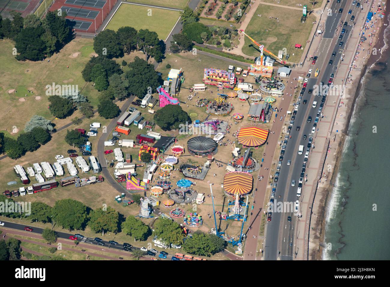 Funfair on Torre Abbey Meadows, Torquay, Devon, 2016 Stock Photo - Alamy