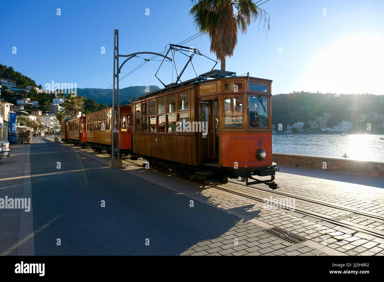 Spain, Balearic Islands, Mallorca, Port de Soller, Tren de Soller ...