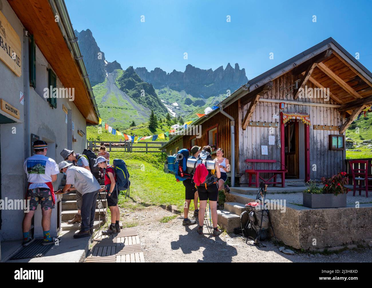 France, Haute Savoie, Mont Blanc massif, Contamines Montjoie ...