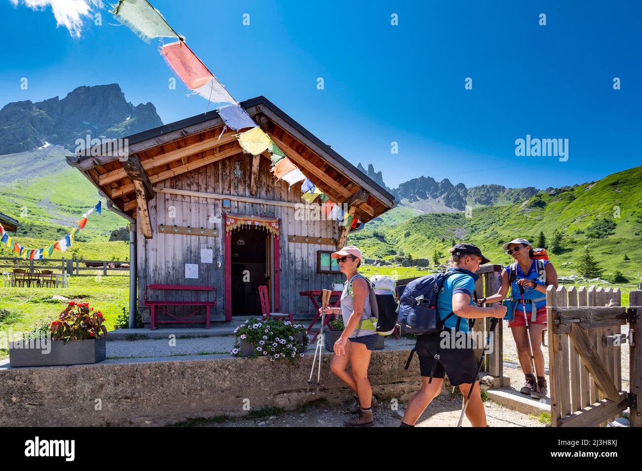 France, Haute Savoie, Mont Blanc massif, Les Contamines Montjoie ...