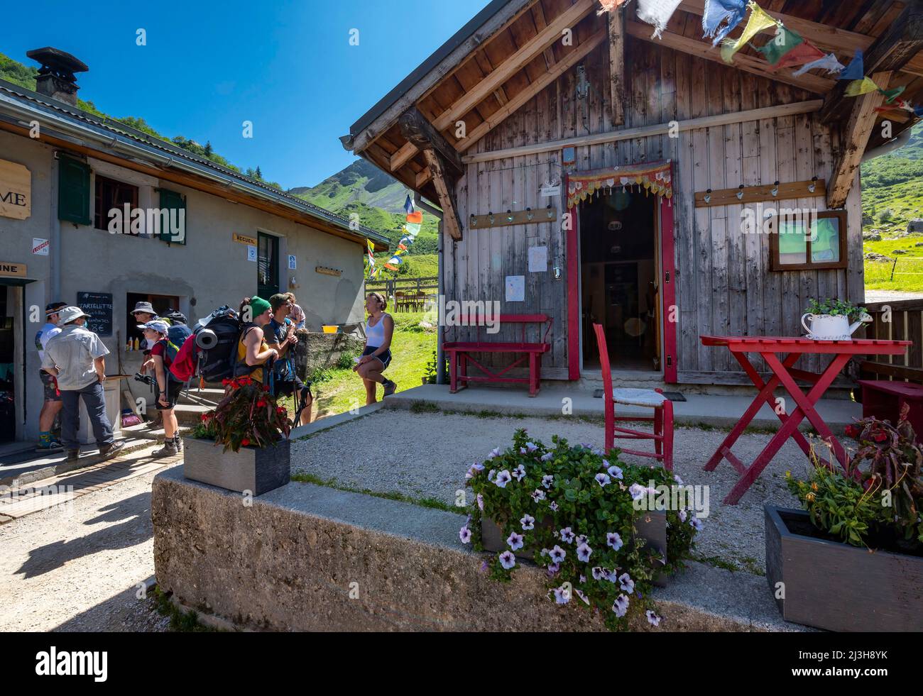 France, Haute Savoie, Mont Blanc massif, Contamines Montjoie ...