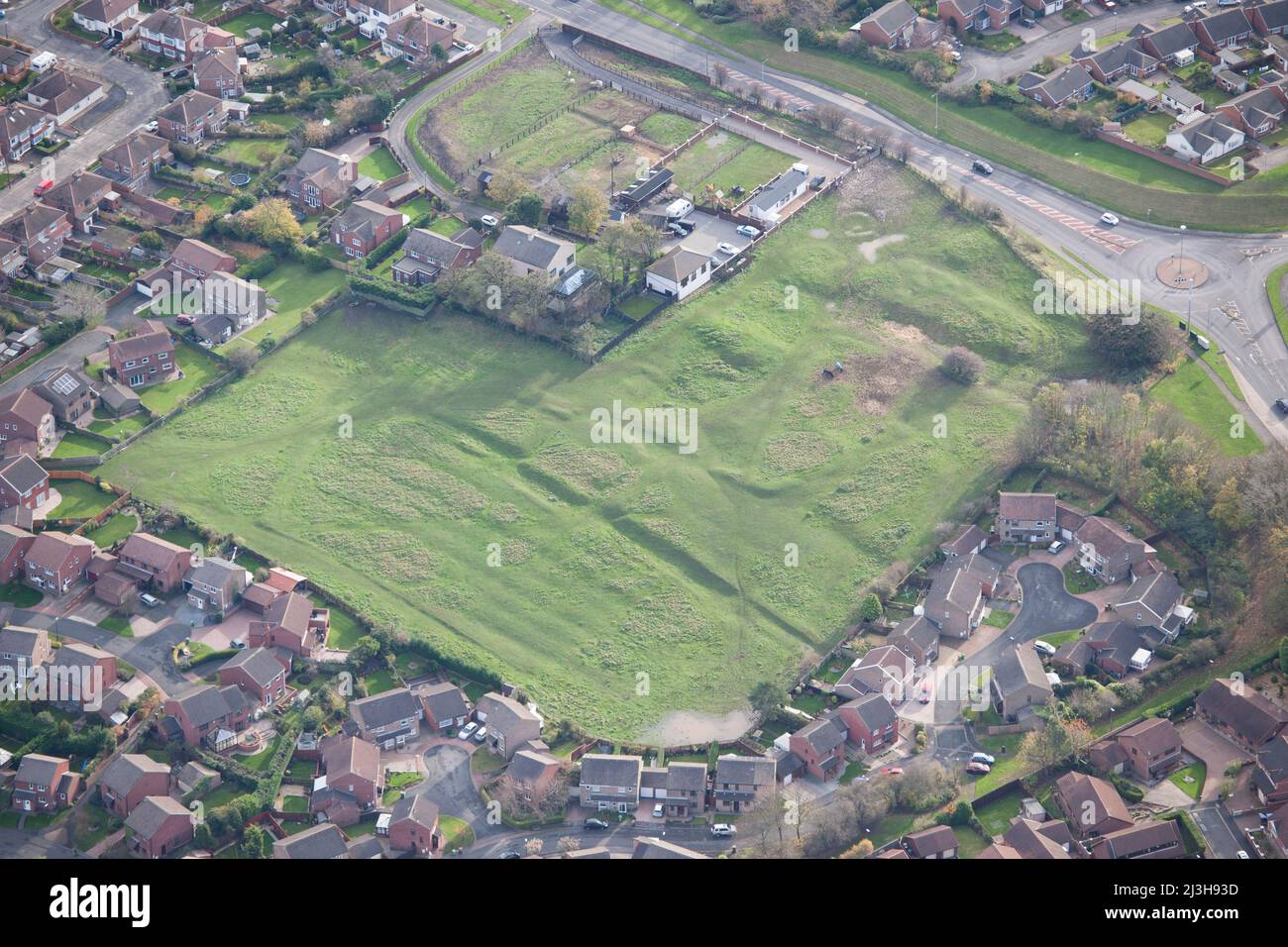 Low Throston deserted medieval village, Hartlepool, 2015 Stock Photo ...