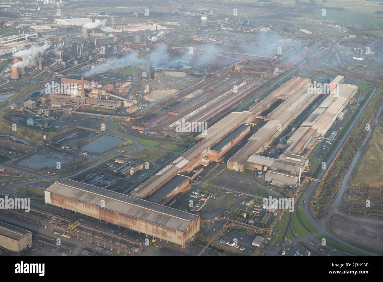 The Rail and Section Mill at Scunthorpe Steel Works, North Lincolnshire ...