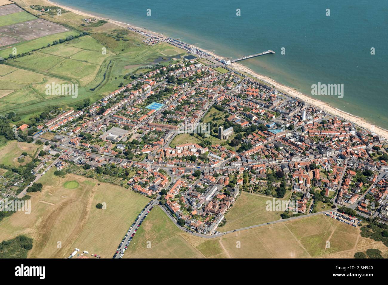 Aerial view southwold suffolk hi-res stock photography and images - Alamy